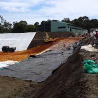 China HDPE Geomembrane 1.5mm Thick for Pond Lining Fish Farm Dam Lake Waterproof Seepage Control for sale