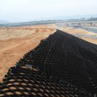 China HDPE Geocell Ground Grid for Slope Stabilization Welding Distance 330mm to 1000mm for sale