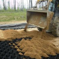 China HDPE Geocell Ground Grid for Slope Stabilization Welding Distance 330mm to 1000mm for sale