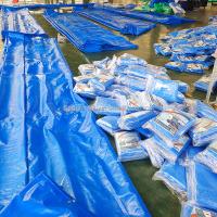 China Heavy Duty Polyethylene Tarpaulin 100% Waterproof UV Treated 50-300 GSM for Construction Truck Cover for sale