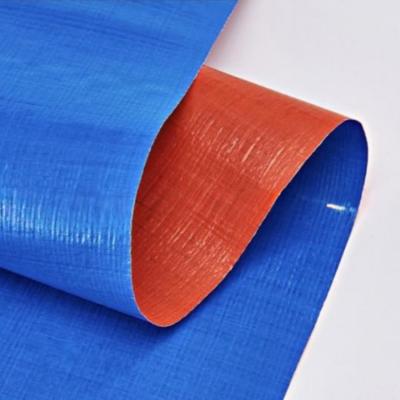 China LDPE Coated Blue PE Tarpaulin 6x8m Waterproof Truck Cargo Cover UV Treated 150gsm for sale