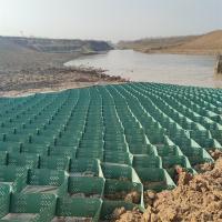 China HDPE Geocell Ground Stabilization Grid Honeycomb Design 1.2mm Thickness 75mm Cell Depth for sale