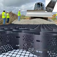 China HDPE Geocell Ground Stabilization Grid Honeycomb Design 1.2mm Thickness 75mm Cell Depth for sale