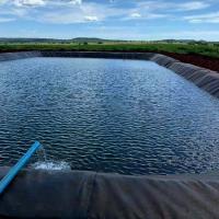 China 1.0mm HDPE Geomembrane for Fish Pond Width 1-6m Chemical Resistant Black Geomembrane Liner for sale