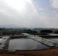 China 1.0mm HDPE Geomembrane for Fish Pond Width 1-6m Chemical Resistant Black Geomembrane Liner for sale