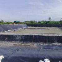 China HDPE Geomembrane 1mm 2mm 3mm Smooth Fish Pond Dam Lagoon Liner for sale