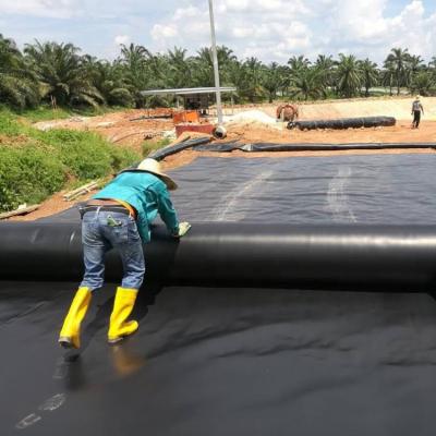 China 1mm HDPE Fish Pond Liner 50m-100m Length for Aquaculture Dam Lining for sale