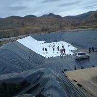 China Double Smooth HDPE Geomembrane for Fish Ponds 1.25mm 2mm 4mm Thickness Shandong Exporter for sale
