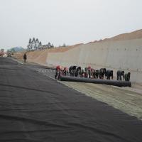 China Double Smooth HDPE Geomembrane for Fish Ponds 1.25mm 2mm 4mm Thickness Shandong Exporter for sale