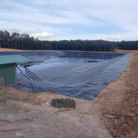 China LLDPE Pond Liner Sheet 1m-8m Width for Reservoir Project Malaysia HDPE Geomembrane for sale