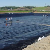 China LLDPE Pond Liner Sheet 1m-8m Width for Reservoir Project Malaysia HDPE Geomembrane for sale