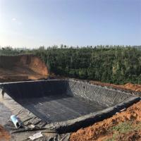 China HDPE Geomembrane Liner 0.5mm 2mm for Fish Farm Pond Industrial Anti-Seepage for sale