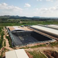 China HDPE Geomembrane Liner 0.5mm 2mm for Fish Farm Pond Industrial Anti-Seepage for sale