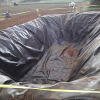 China HDPE Geomembrane Liner 0.5mm 2mm for Fish Farm Pond Industrial Anti-Seepage for sale