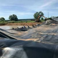 China HDPE Geomembrane 0.5mm to 1.5mm for Agricultural Fish Farm Pond Liner Anti Seepage for sale
