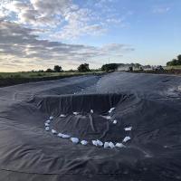 China 0.5mm Black HDPE Geomembrane for Fish Farming Long-Lasting and Environmentally Friendly for sale