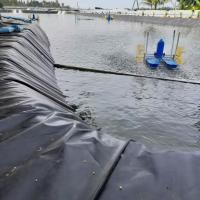 China 0.5mm Black HDPE Geomembrane for Fish Farming Long-Lasting and Environmentally Friendly for sale