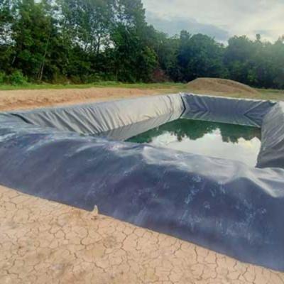 China Customized 1.5mm HDPE Geomembrane for Reservoir in Black White Green Blue for sale