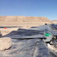 China Customized 1.5mm HDPE Geomembrane for Reservoir in Black White Green Blue for sale
