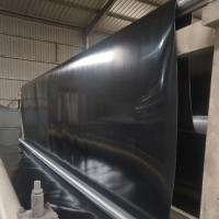 China HDPE Geomembrane Pond Liner 0.5mm Thickness 50m-100m Rolls for Landfill Waterproof for sale