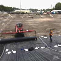 China Double Textured HDPE Geomembrane 1.5mm Impervious Liner for Lagoon Landfill Mining for sale
