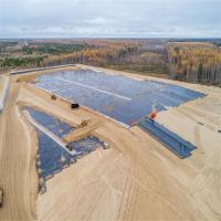 China Double Textured HDPE Geomembrane 1.5mm Impervious Liner for Lagoon Landfill Mining for sale