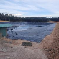 China HDPE Geomembrane 1.5mm 2mm Pond Liner 50m Length for Fish Farm Dam Lining for sale