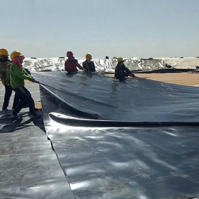 China HDPE Geomembrane Liner for Fish Pond 0.5mm to 2mm Thickness Double Smooth Surface Anti-Seepage for sale