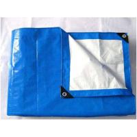 China Customized Double Waterproof PE Tarpaulin Lightweight Plaid Style 50-300gsm for Truck Storage for sale