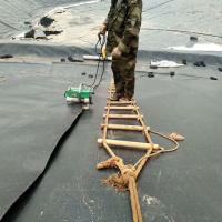China HDPE Geomembrane Fish Pond Liner 0.5mm Thickness 500 Micron Waterproofing for sale