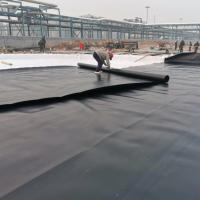 China HDPE Geomembrane Fish Pond Liner 0.5mm Thickness 500 Micron Waterproofing for sale