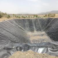 China HDPE Geomembrane Waterproof Liner 1mm-3mm Thickness Smooth Surface Pond Liner for Shrimp Farm for sale