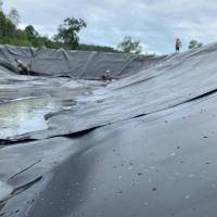 China HDPE Geomembrane Fish Pond Liner 0.940g/cm3 Density Waterproof for Shrimp Farm Aquaculture for sale