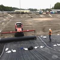 China HDPE Geomembrane Fish Pond Liner 0.5mm to 2mm Smooth Surface Anti-Seepage for sale