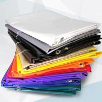 China Heavy Duty PE Tarpaulin Waterproof UV Blocker 6x8m Blue Orange HDPE Laminated for sale