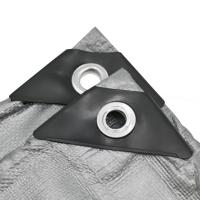 China 200gsm Grey Heavy Duty PE Tarp Waterproof Cover for Trucks Boats Cars for sale
