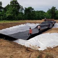 China Smooth HDPE Geomembrane 1mm to 3mm Thickness for Pond Dam Lagoon Liner Waterproof for sale