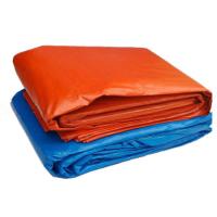China Customized Double Waterproof Orange PE Tarpaulin Sheet 6x8m for Africa for sale
