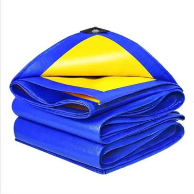 China Waterproof Anti-UV 200gsm PE Tarpaulin Sheet for Truck Cover with 500D-1500D Yarn Count for sale