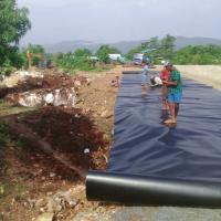 China 3mm Thick HDPE Geomembrane Sheet Anti-UV Pond Liner Density 0.940g/cm3 Polyethylene for sale