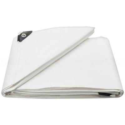 China 140g-220g Lightweight White PE Tarpaulin Finished Sheets Cover with Plaid Pattern Waterproof Anti-UV for sale