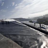 China Glossy HDPE Geomembrane Liner 1m-8m Width for Salt Evaporation Ponds for sale