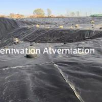 China Waterproof Glossy HDPE Geomembrane Liner 0.75mm to 3mm for Pond Landfill for sale