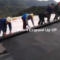 China Waterproof Glossy HDPE Geomembrane Liner 0.75mm to 3mm for Pond Landfill for sale