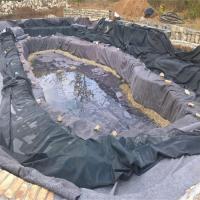 China HDPE Geomembrane 1mm Pond Liner 50m-100m Length UV Resistant Waterproof for sale