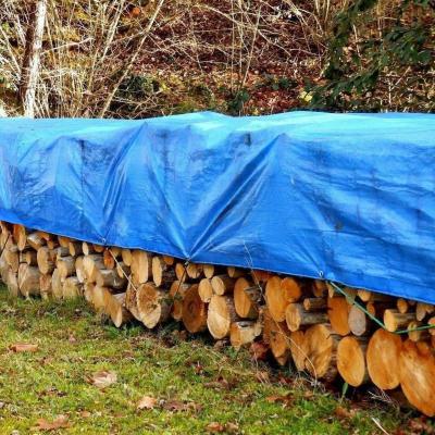 China Heavy Duty Waterproof Canvas Poly Tarpaulin Rolls Yarn Count 500D-1500D LDPE Coating for sale