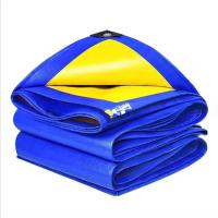 China Stripe Style PE Plastic Tarpaulin Covers 2M-50M UV Treated Waterproof 50-300 GSM for sale