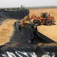 China HDPE Double Smooth Textured Geomembrane Pond Liner 1.5mm 2.0mm for Fish Tank for sale
