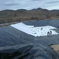 China UV Resistant 0.75mm HDPE Geomembrane for Fish Pond Tailing Tank Liner for sale