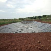 China 1mm HDPE Geomembrane Double Smooth Surface Fish Farming Pond Liner Agricultural Anti-Seepage for sale